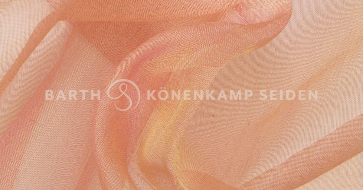 3045CW-12 Organza changierend pink gelb | Barth & Könenkamp Seiden